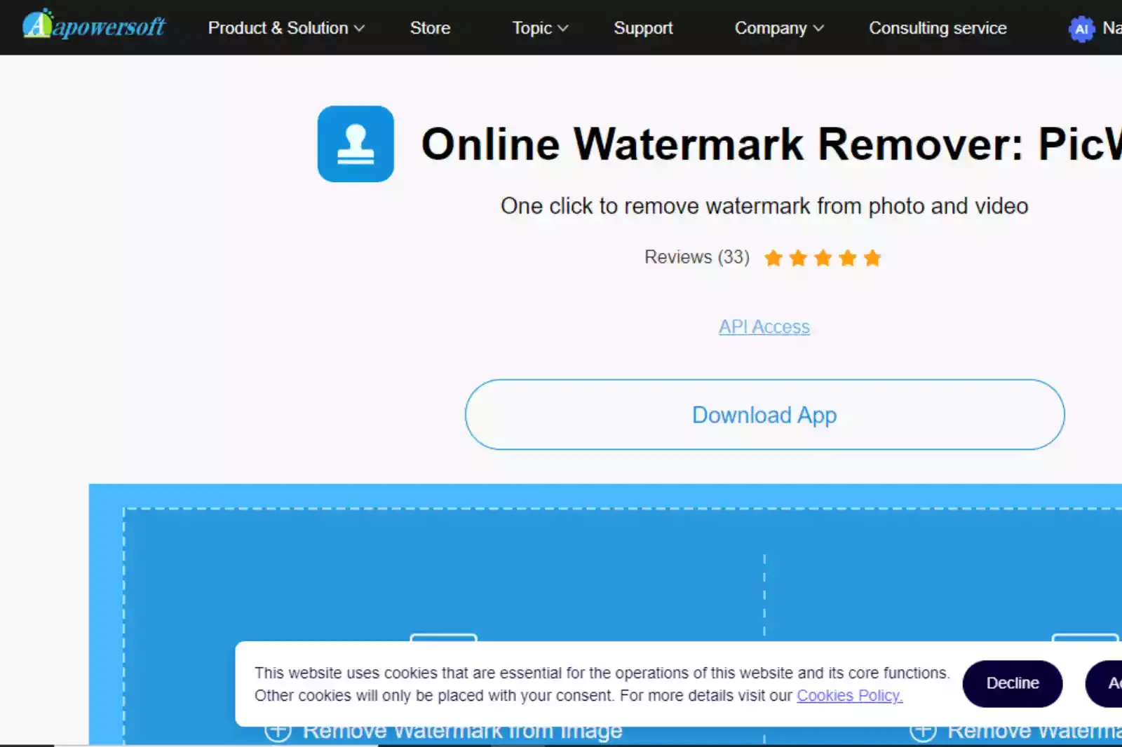 WatermarkRemover.io vs Apowersoft Online Watermark Remover